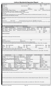 1004 Appraisal Form - Uniform Residential Appraisal Report (URAR ...
